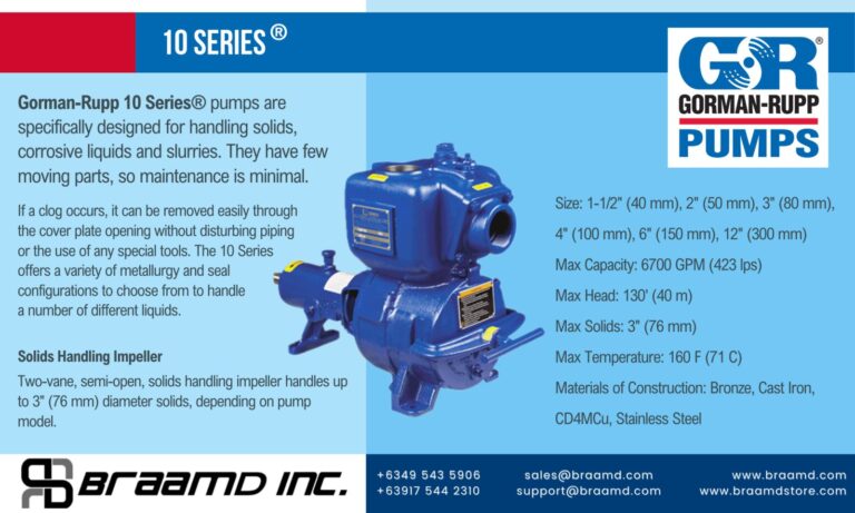 Gorman-Rupp 10 Series® Pumps – BRAAMD Store